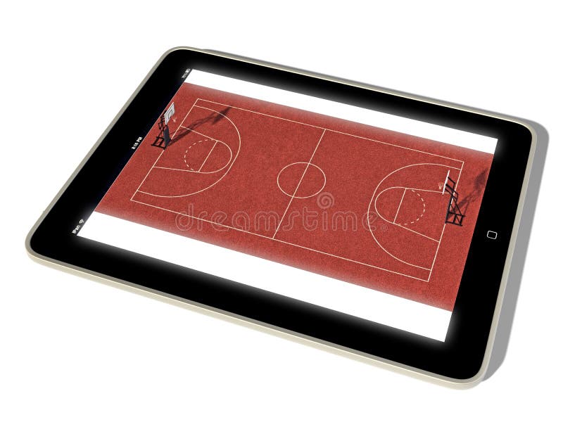 Tablet stock image. Image of isolated, golf, basketball - 37024437