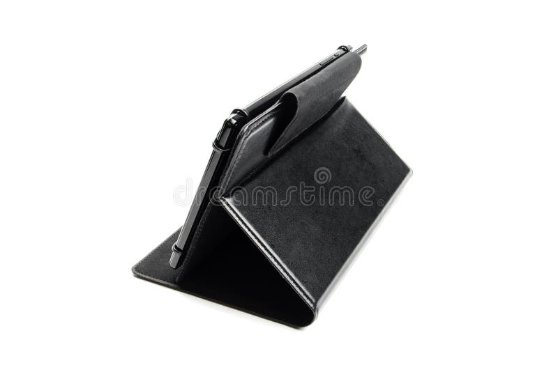 Tablet Black Cover stock image. Image of bathroom, radio - 60012621