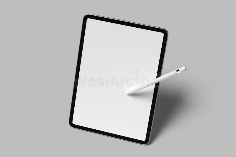 Tablet Screen Blank Mockup Design Modern Your Design Here Stock ...