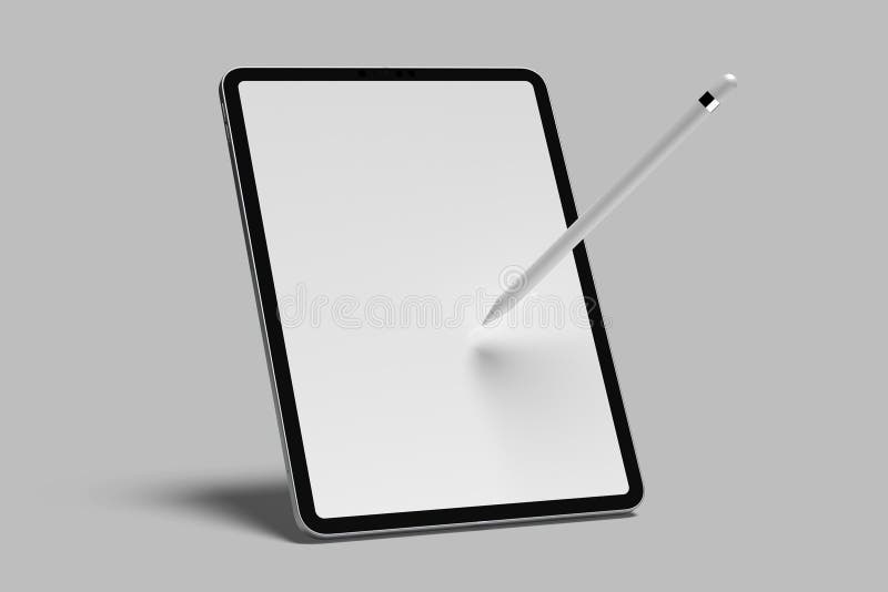 Tablet Screen Blank Mockup Design Modern Your Design Here Stock ...