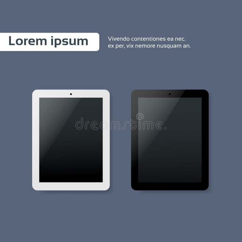 Tablet Blank Screen Computer Digital Device Icon Stock Vector ...
