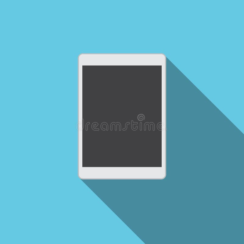 Tablet Blank Screen Computer Digital Device Icon Stock Vector ...