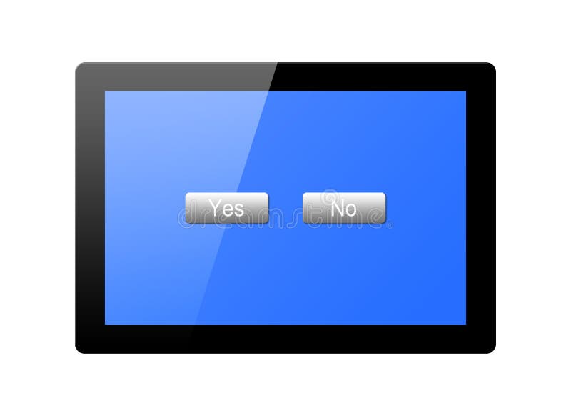 Tablet Pc with Buy Button on the Screen. Online Stock Vector ...
