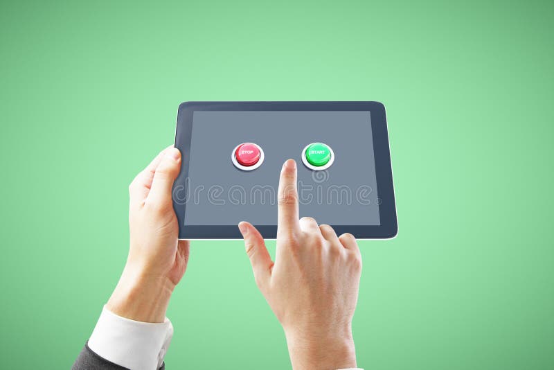 Tablet Buttons Collection on White Stock Vector - Illustration of color ...