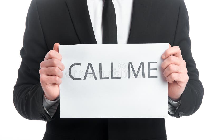 Tablet Call Me in Man S Hands Stock Image - Image of hold, torso: 66313787