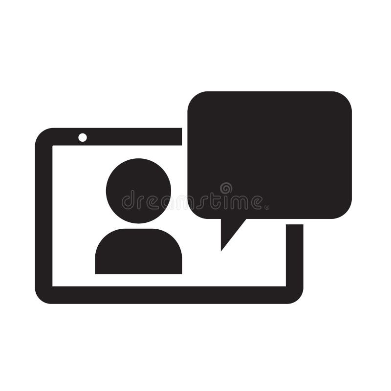 Tablet Chat Icon Vector Illustration Design Stock Vector - Illustration ...