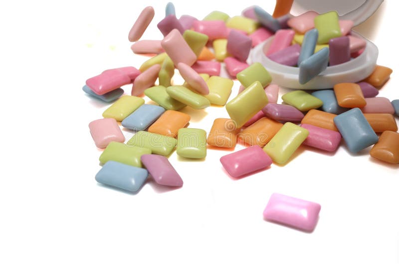 Tablet Chewing Gums Isolated White Background Stock Photos - Free ...