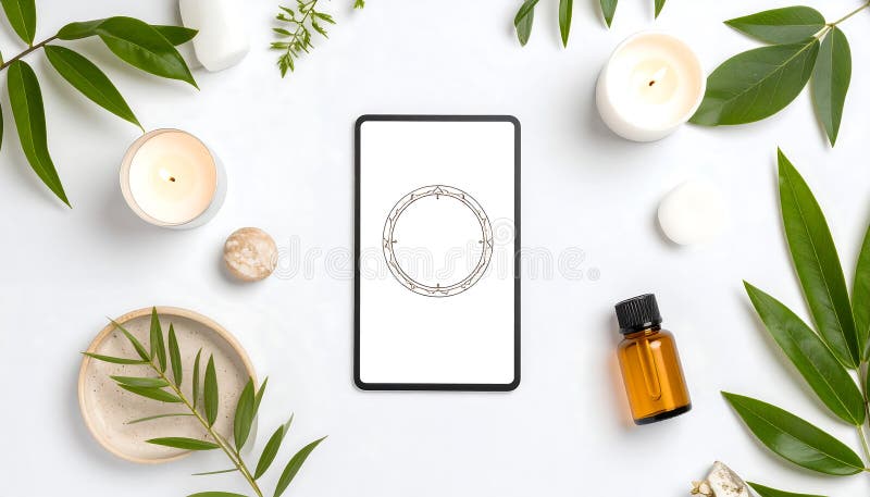 Tablet Circle Vector Icon Eps Stock Illustration - Illustration of ...