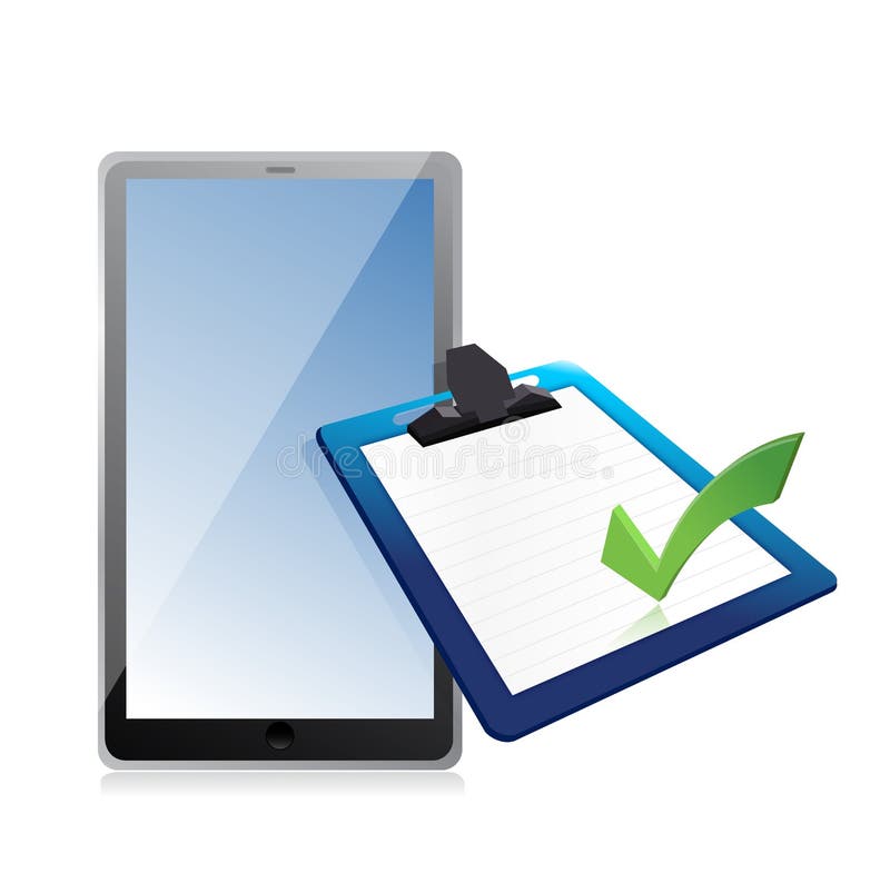 Clipboard with Checkmark, Cross and Empty Box. Checklist Document. Note ...