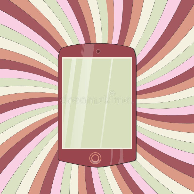 Tablet on colored paper stock vector. Illustration of laptop - 70784784