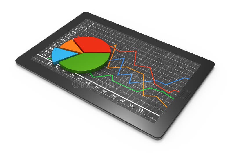 Tablet computer stock illustration. Illustration of computer - 20461520