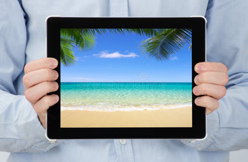 Flat tablet pc stock photo. Image of mobility, business - 21654212