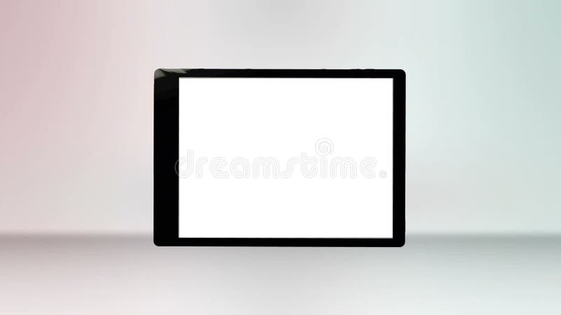 All-in-one Computer with a Blank Green Screen, Placed on a Wooden Desk ...