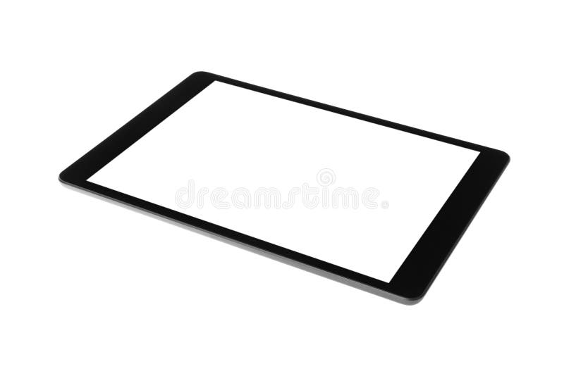 Tablet Computer with Blank Screen Isolated. Modern Gadget Stock Photo ...