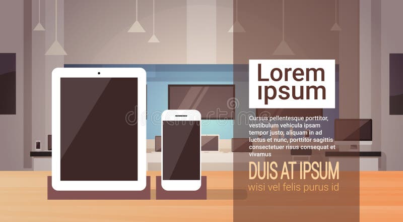 Modern Electronics Store Shop Interior Stock Illustrations – 520 Modern ...