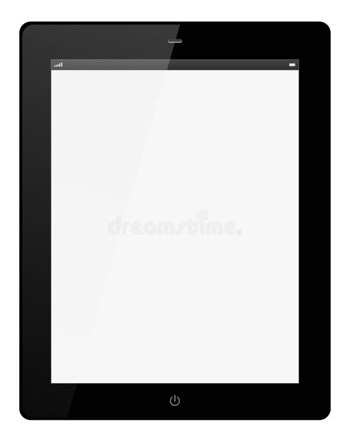 Tablet Computer Front stock vector. Illustration of crystal - 47346946