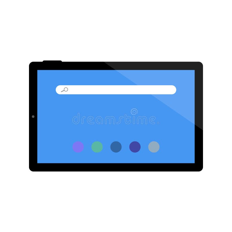 Home Screen Vector Related To Web Browser Windows and Fully Editable ...