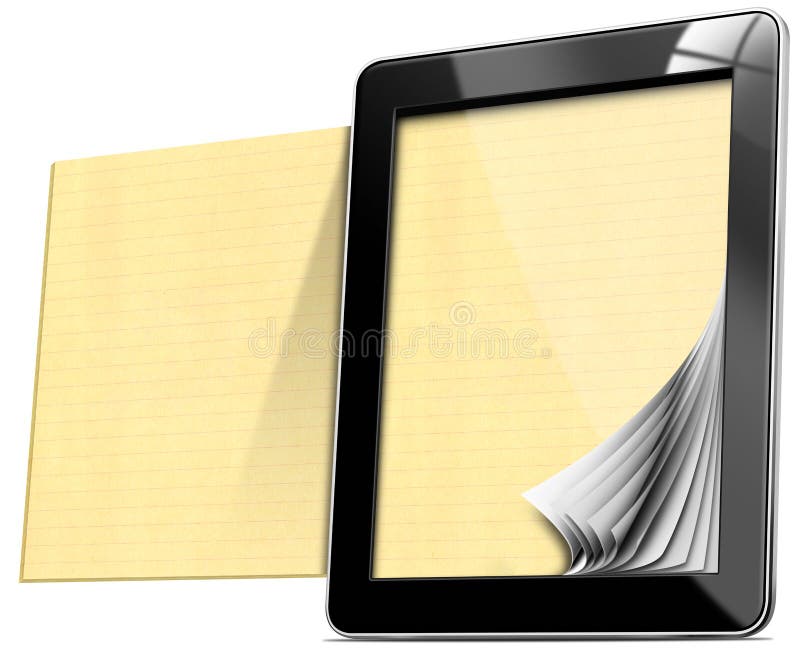 Lined Tablet Stock Illustrations – 1,647 Lined Tablet Stock ...