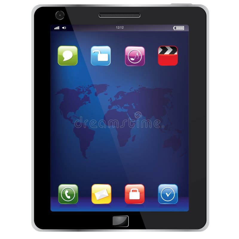 Computer and Mobile Phone Sync Stock Vector - Illustration of computer ...