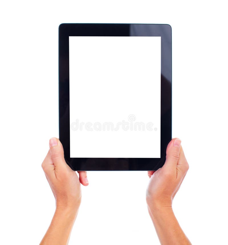 Flat tablet pc stock photo. Image of mobility, computer - 21654156