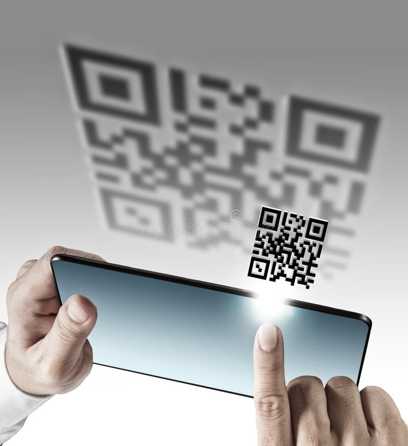 Scanning QR code stock photo. Image of equipment, identification - 22606662