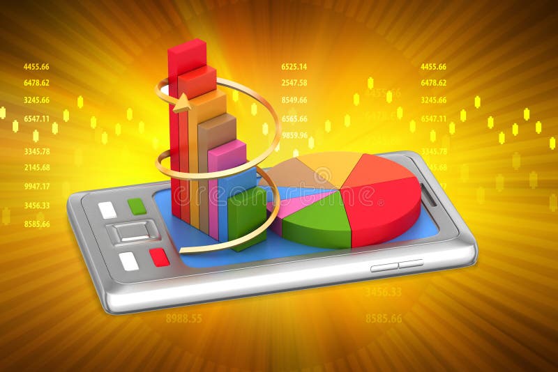 Tablet Showing a Spreadsheet and a Paper Stock Image - Image of numbers ...