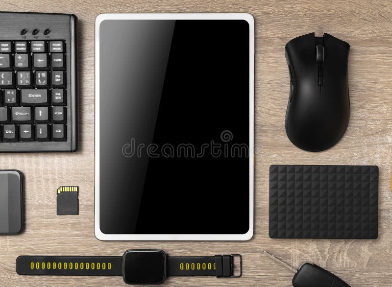 Tablet Computer, Smartphone, Keyboard, Smart Watches, Computer Mouse on ...