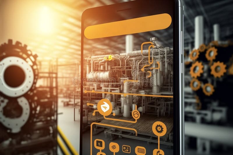 Smart Factory with Control Using a Smartphone To Check the Job Status ...