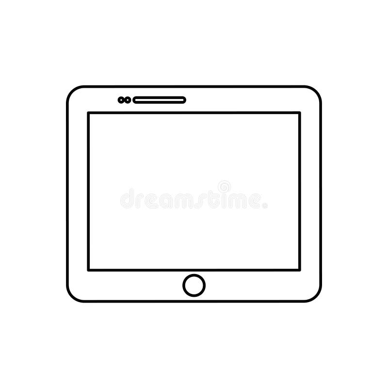 Tablet computer technology stock illustration. Illustration of gadget ...