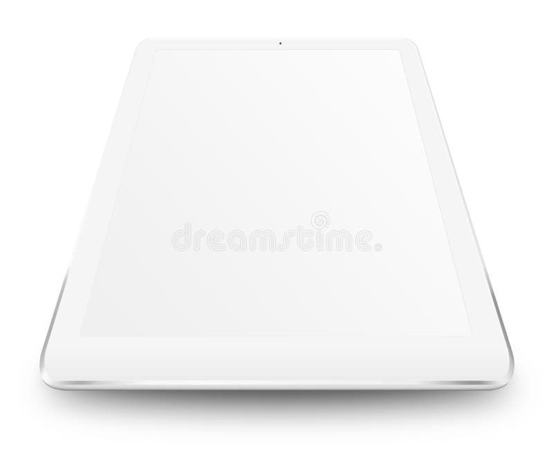 Tablet Computer with an Black Screen. Stock Illustration - Illustration ...