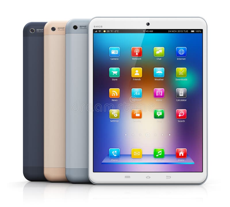 Tablet computers stock illustration. Illustration of mini - 59601200