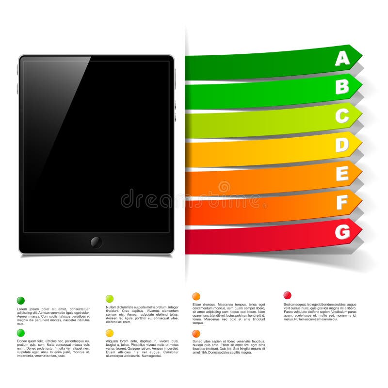 Tablet Concept: Realistic Design Elements Stock Vector - Illustration ...