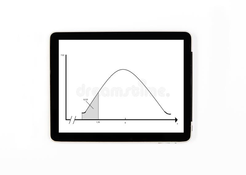 Tablet Concept Statistics Signs: Signs of Statistics on the Screen of a ...