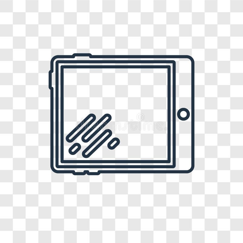 Hands Holding Tablet Icon, Outline Style Stock Vector - Illustration of ...