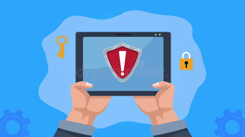 Cyber Security in Desktop Animation Stock Video - Video of desktop ...