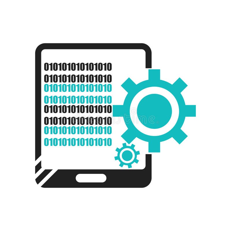 Data Search Interface Symbol of a Bars Graphic with a Magnifier Tool ...