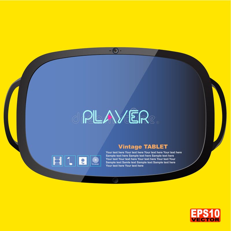 Tablet design stock vector. Illustration of business - 32255433