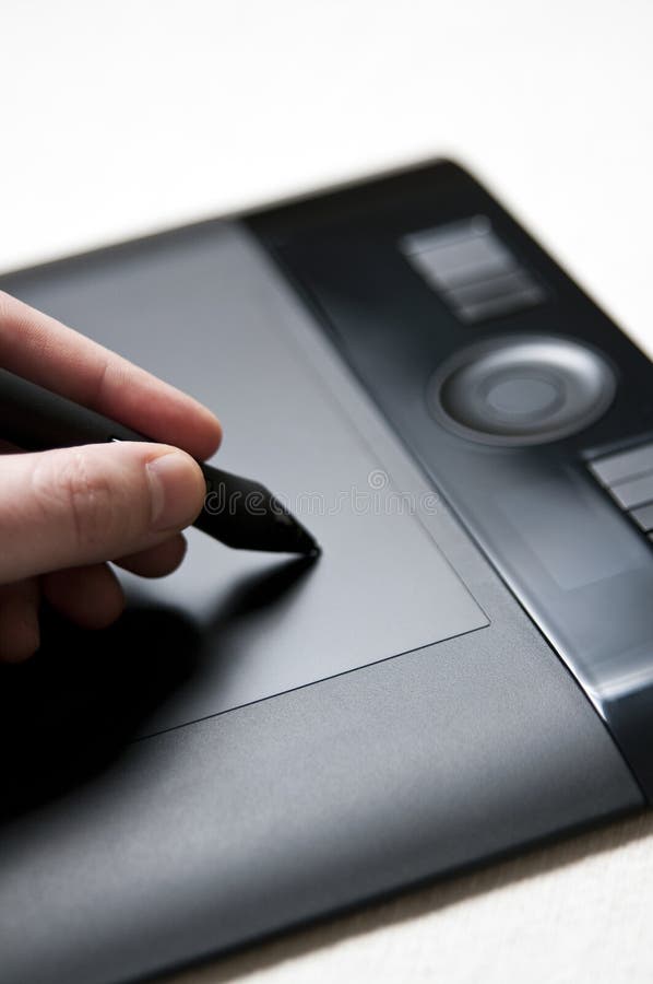 Tablet and designer hand stock image. Image of white - 12406215