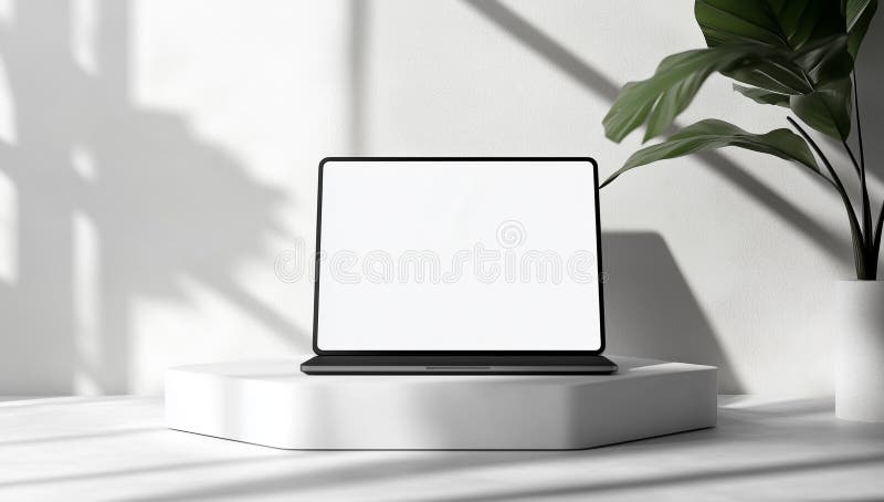 Tablet Device Against a Clean, White Background. the Image Highlights ...