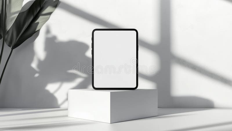 Tablet Device Against a Clean, White Background. the Image Highlights ...