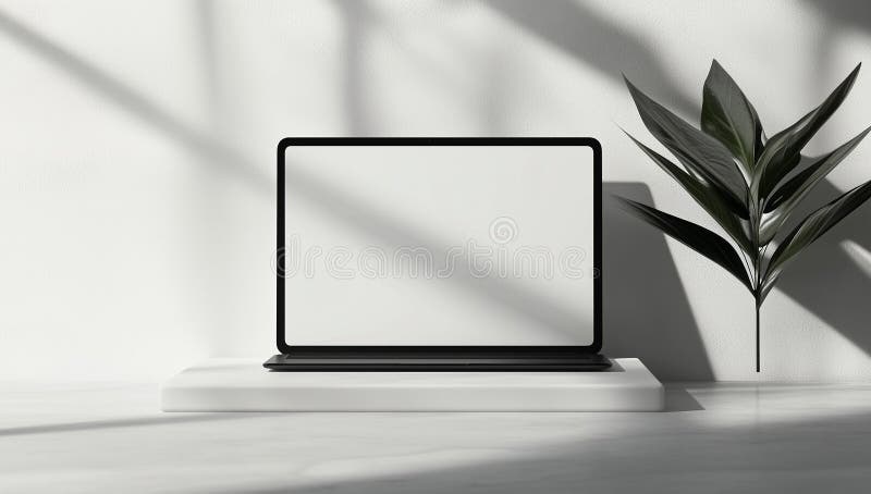 Tablet Device Against a Clean, White Background. the Image Highlights ...