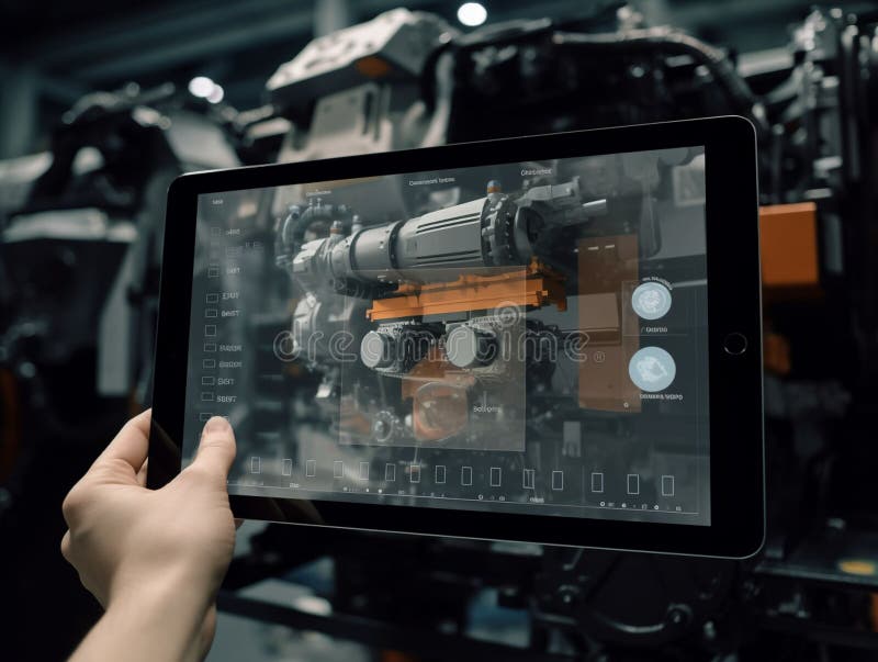 Augmented Reality for Industrial Maintenance Stock Illustration ...