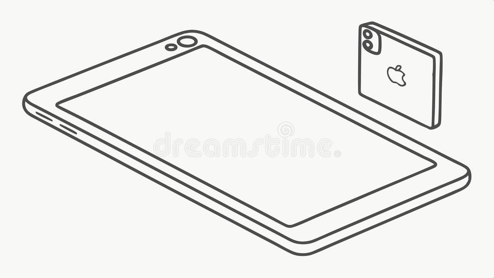 Tablet Device Illustration, Representing Technology, Mobile Computing ...