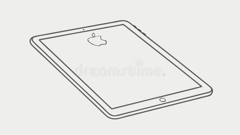 Tablet Device Illustration, Representing Technology, Mobile Computing ...