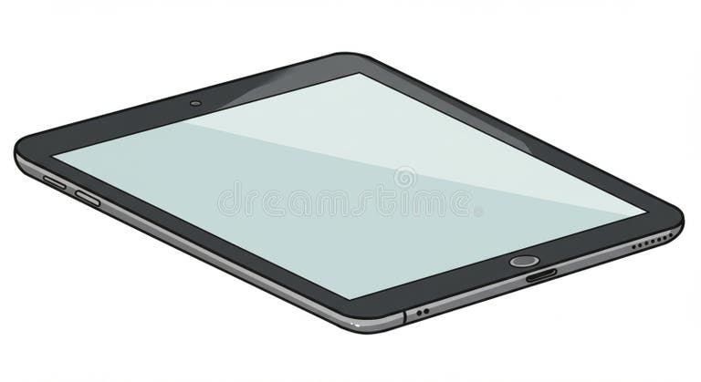 A Tablet Device with a Sleek Design Featuring a Large Touchscreen. the ...