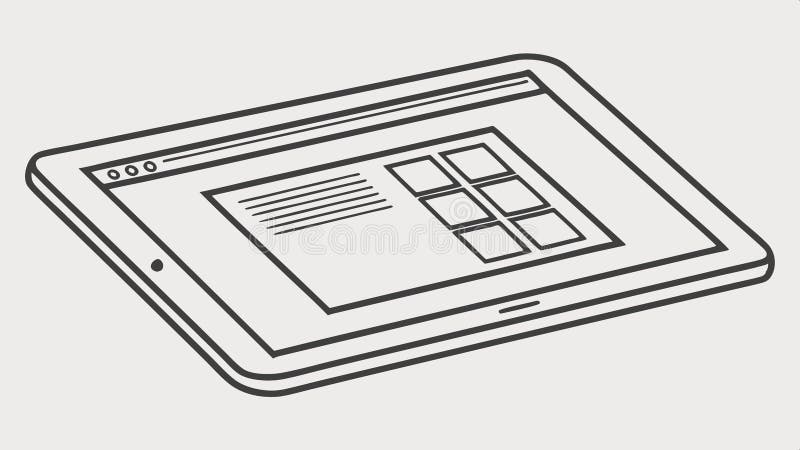 Tablet Device Vector Icon. Portable Technology for Digital Access and ...