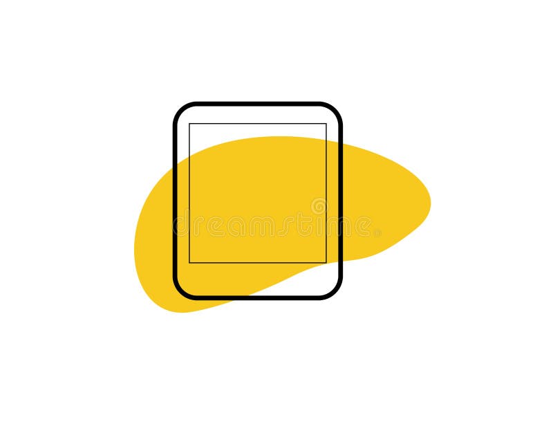 Tablet Digital Icon on White Background in Vector Illustration Stock ...