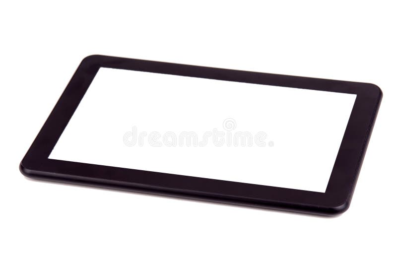 Digital Tablet Pc Isolated on White Background Stock Photo - Image of ...