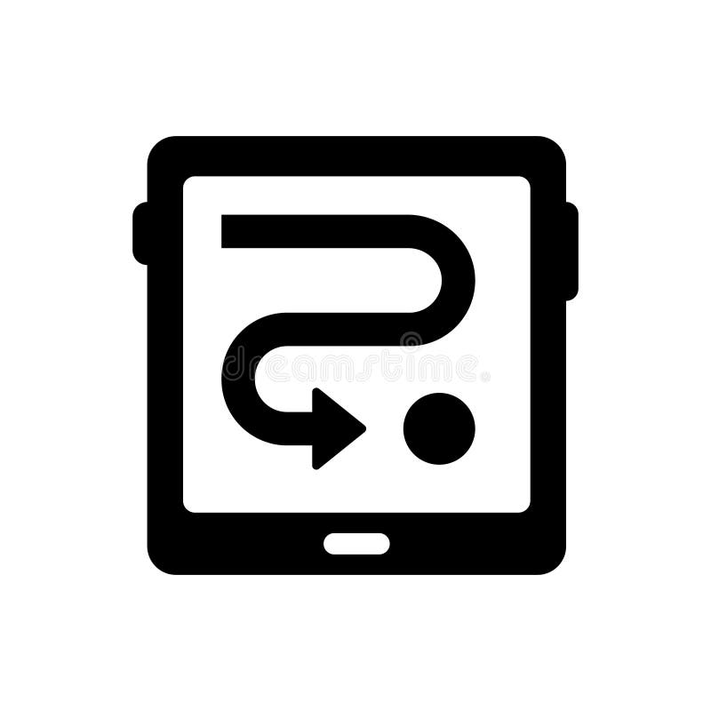 Tablet direction icon stock vector. Illustration of tablet - 223996717