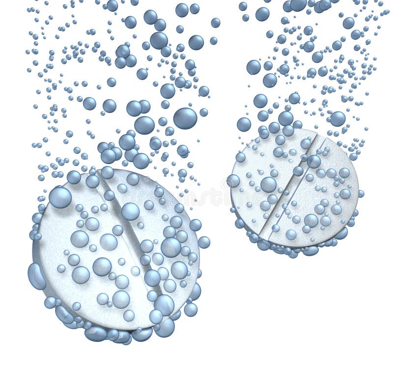 Tablet Dissolving stock illustration. Illustration of medicine - 4535841
